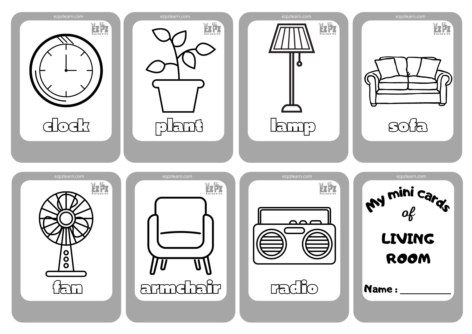 Living Room - Ezpzlearn.com