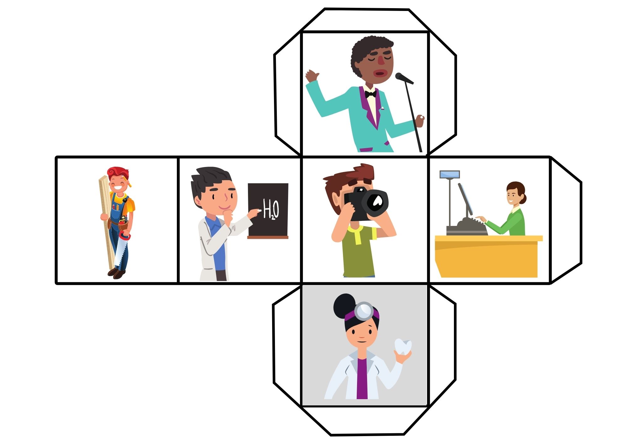 Jobs Dice Game - Ezpzlearn.com