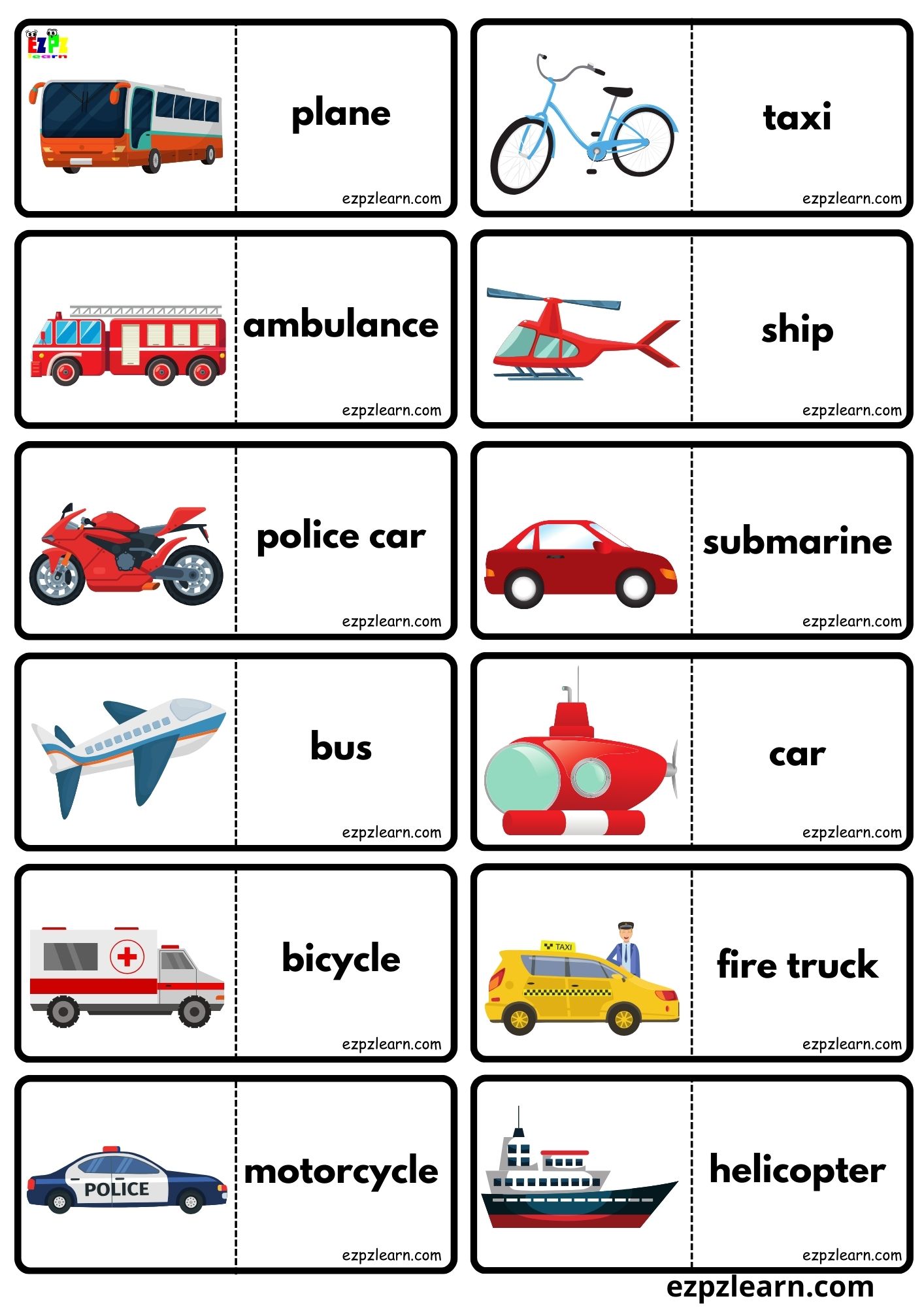 Transport - Ezpzlearn.com