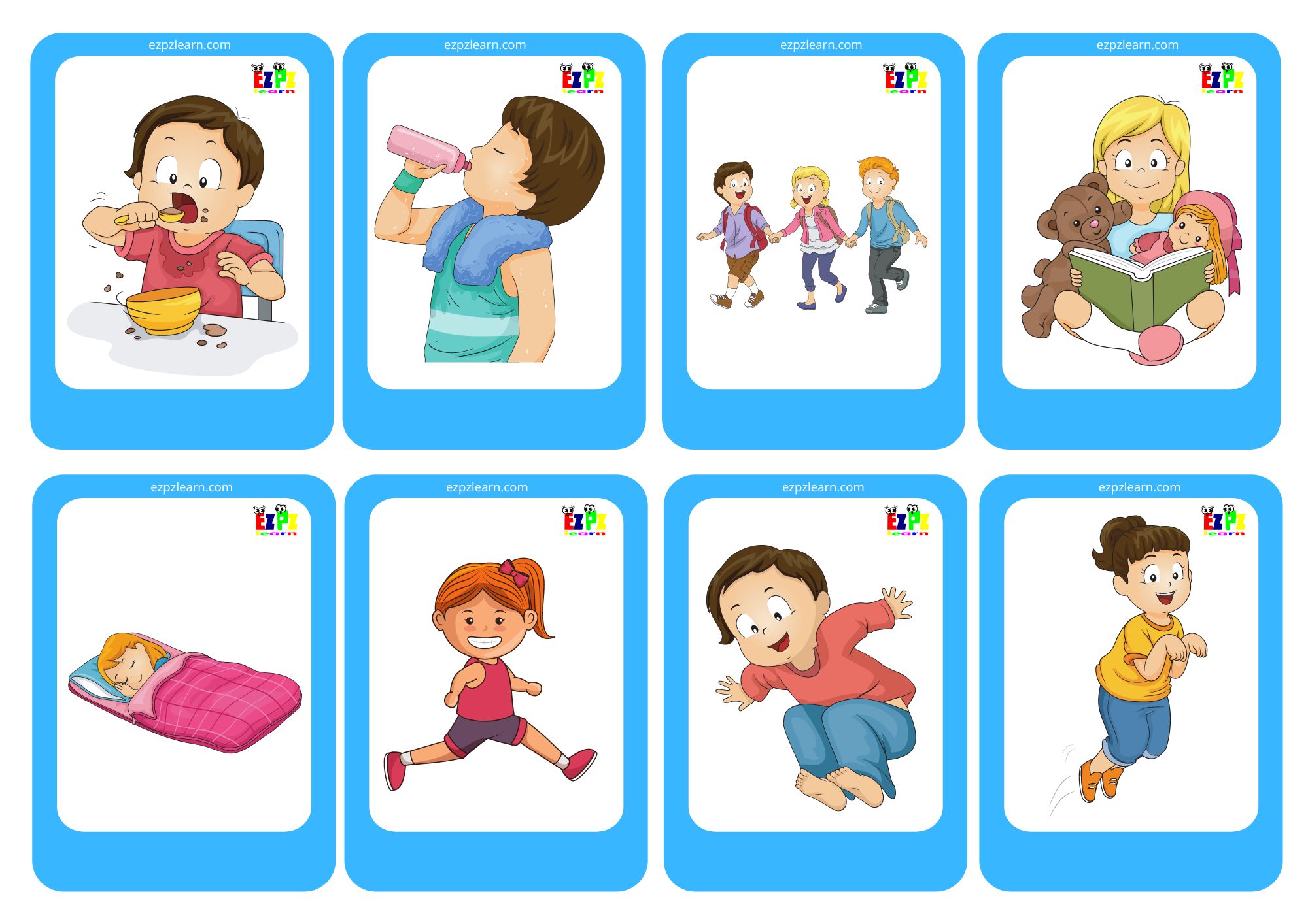 Action Verbs - Ezpzlearn.com