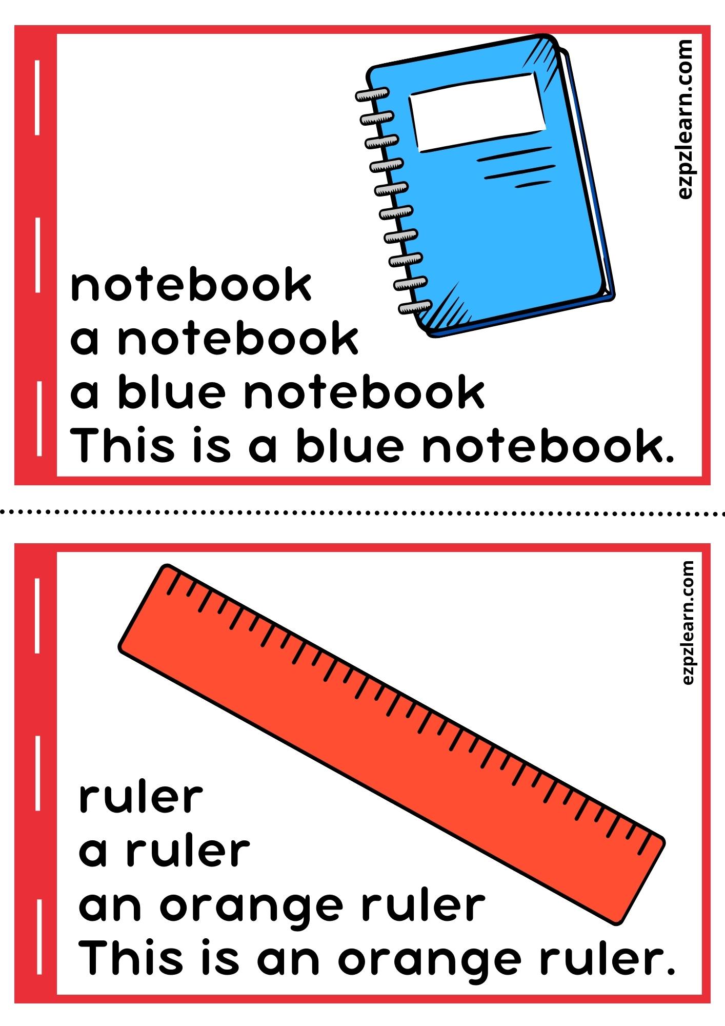 Classroom Objects - Ezpzlearn.com