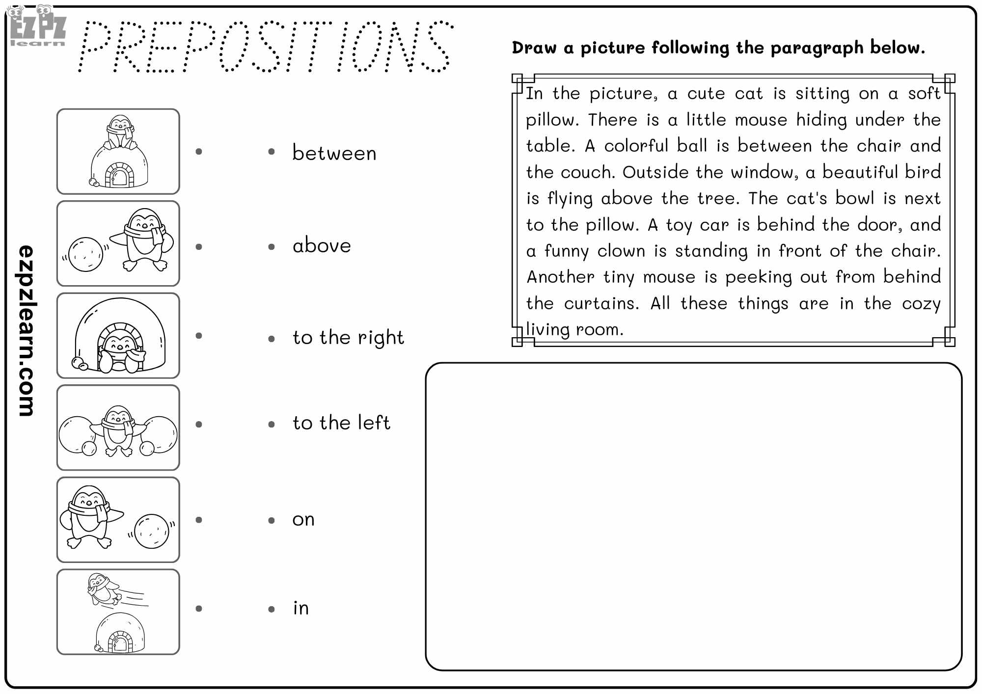 Prepositions - Ezpzlearn.com