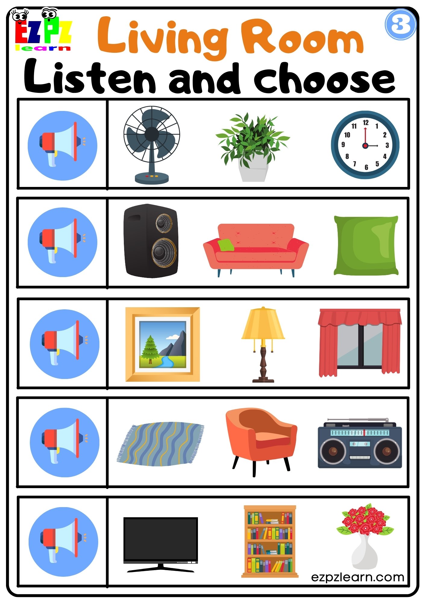 Living Room - Ezpzlearn.com