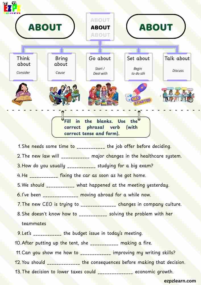Phrasal Verbs - Ezpzlearn.com