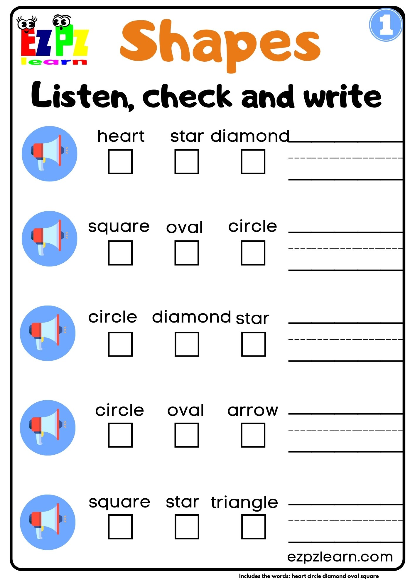 Shapes - Ezpzlearn.com