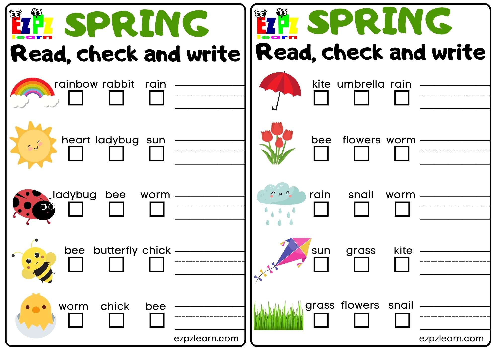 Days, Months & Seasons - Ezpzlearn.com