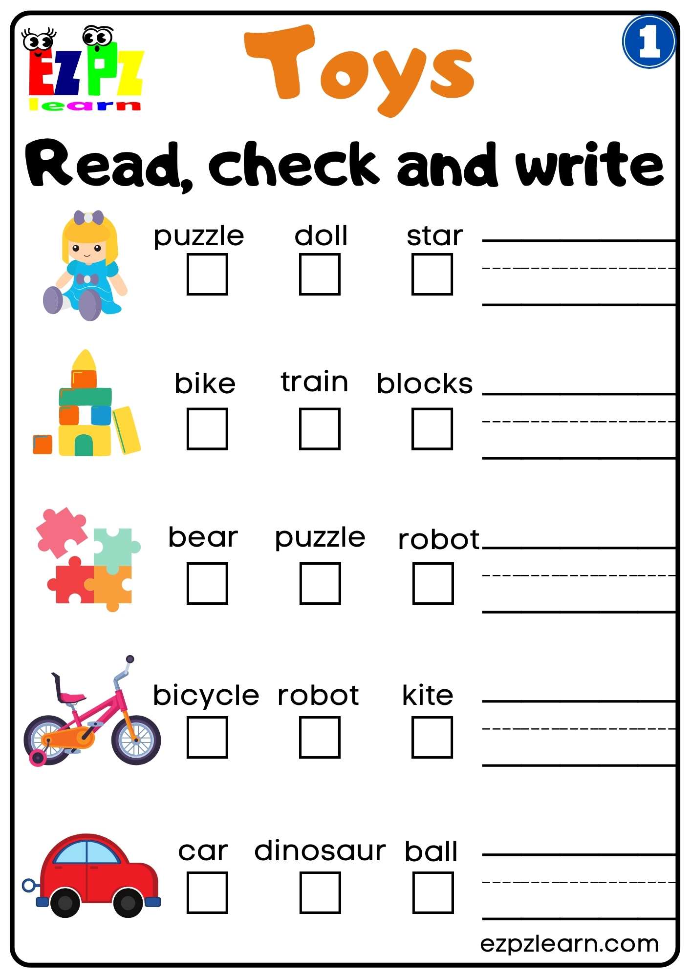 Toys - Ezpzlearn.com