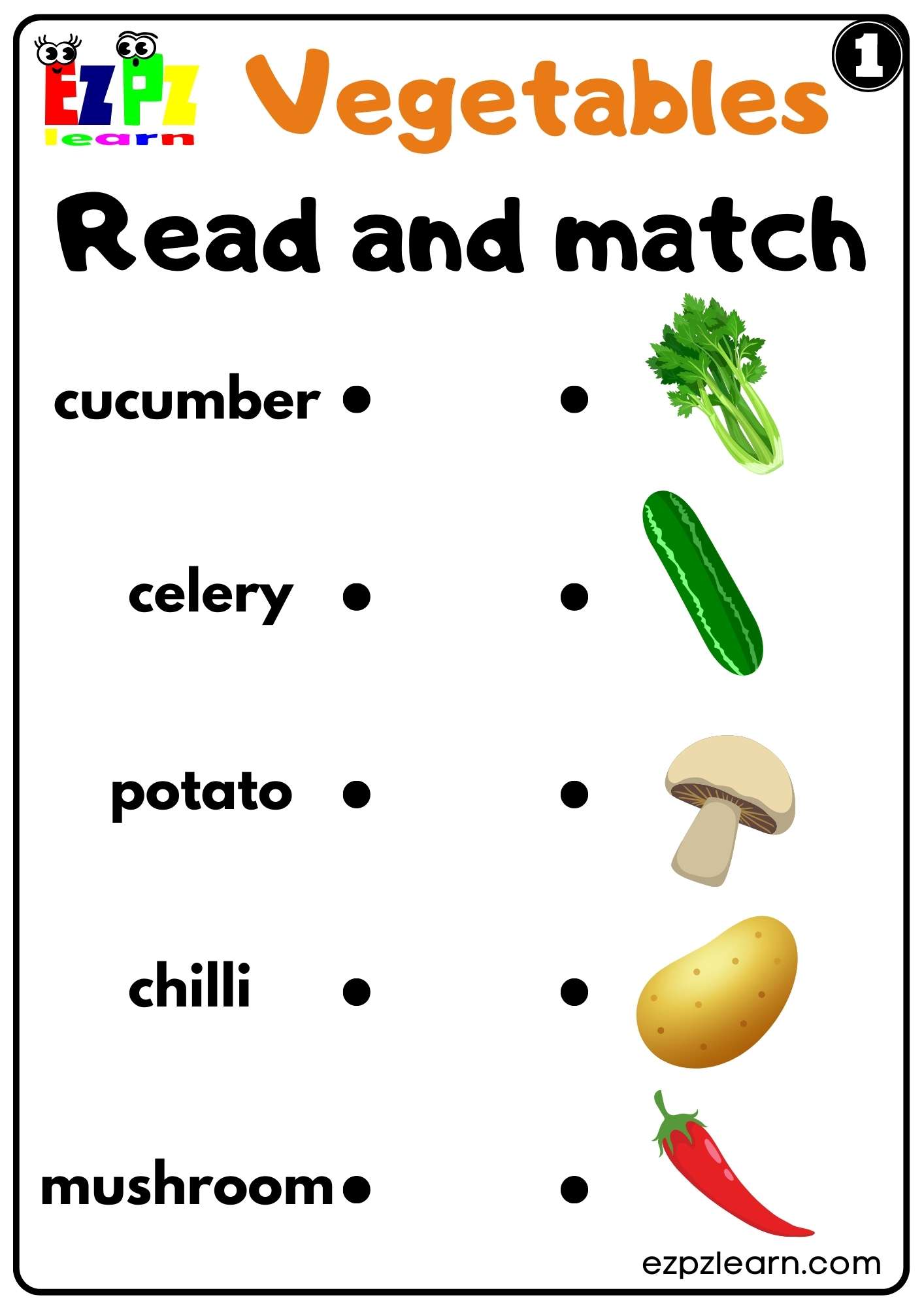 Vegetables - Ezpzlearn.com