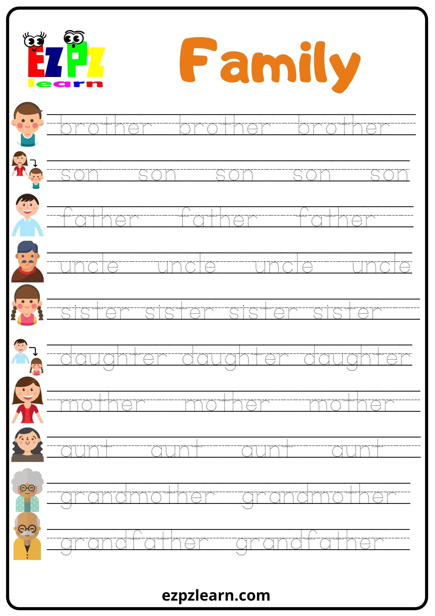 Family - Ezpzlearn.com