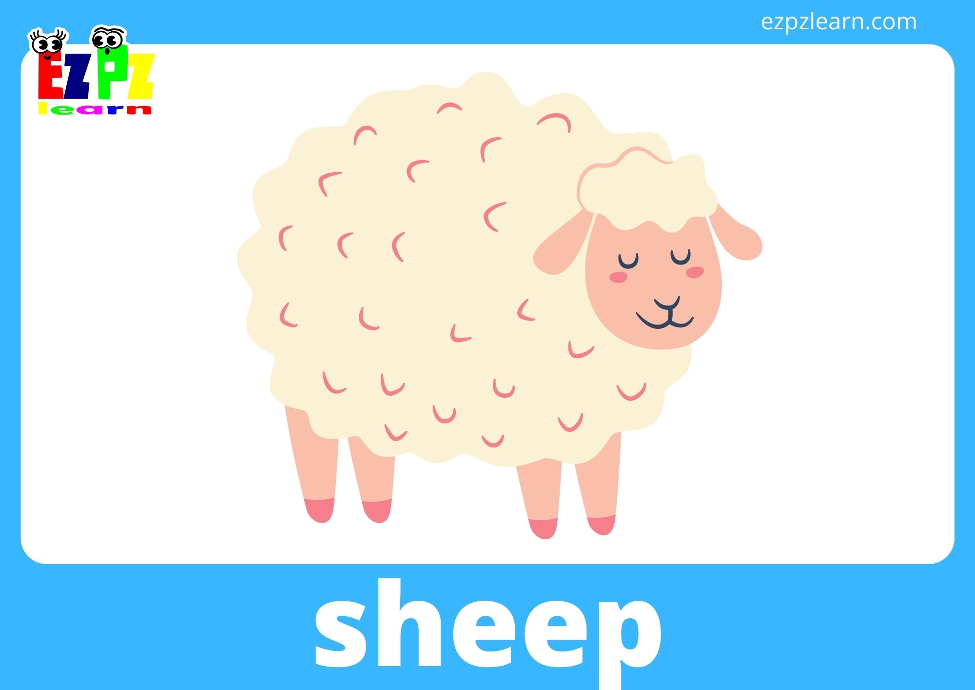 Farm Animals Flashcards with Words Includes: pig, cow, chicken, horse ...