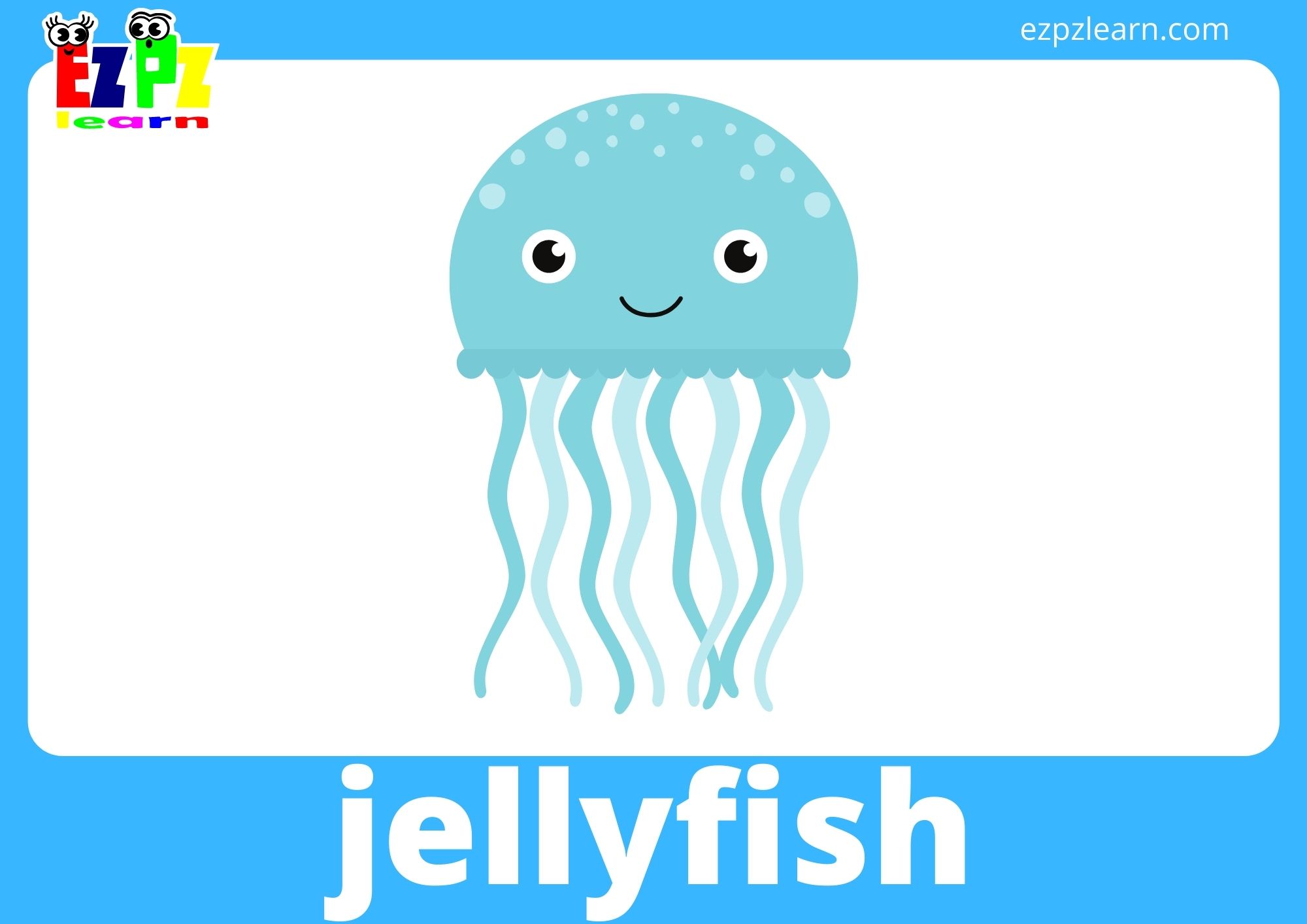 Sea Animal Flashcards With Words use online or PDF download 15 pages ...