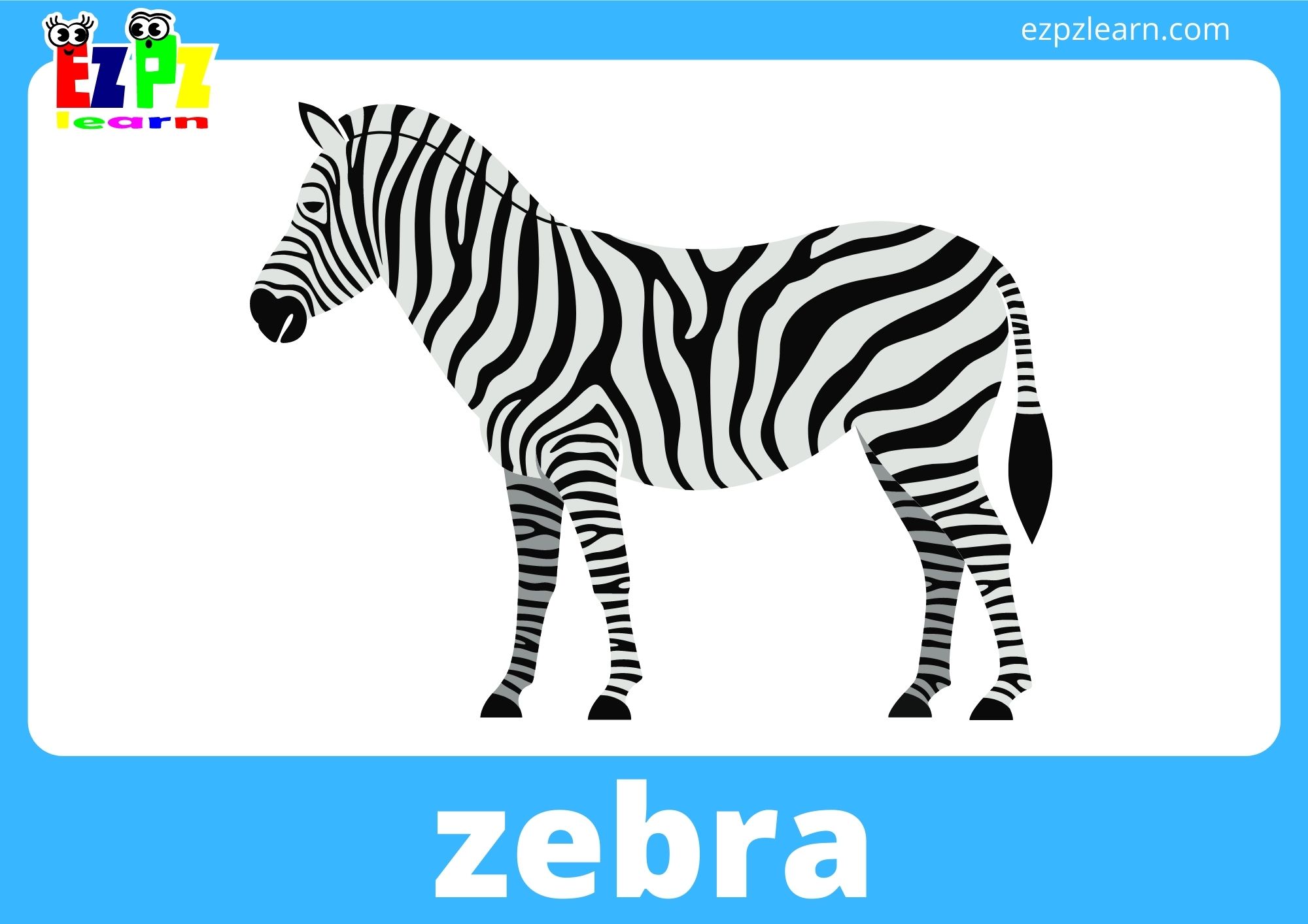Wild Animal Flashcards With Words use online or free PDF download ...