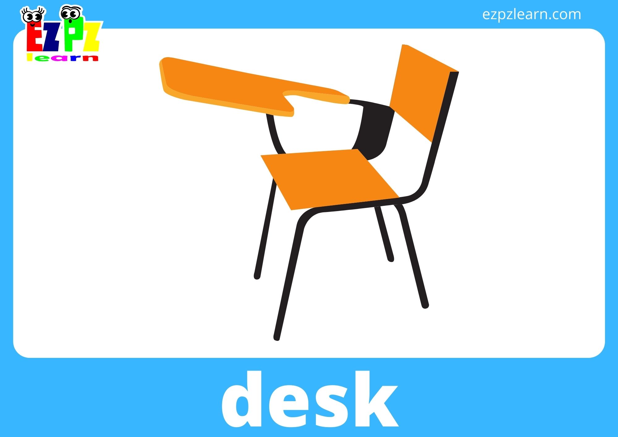 Classroom Objects Flashcards With Words View Online or PDF Download ...