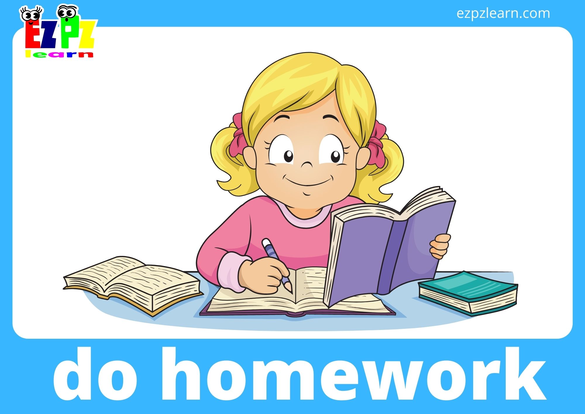 Daily Routine Flashcards With Words use online or PDF download ...