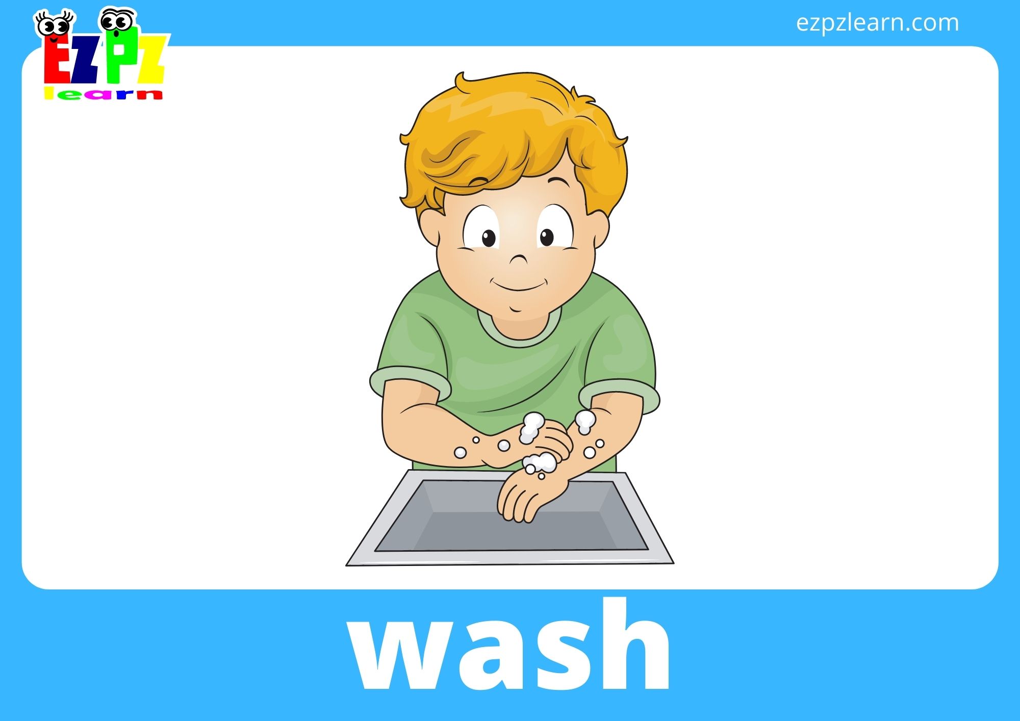 Daily Routine Flashcards With Words use online or PDF download ...