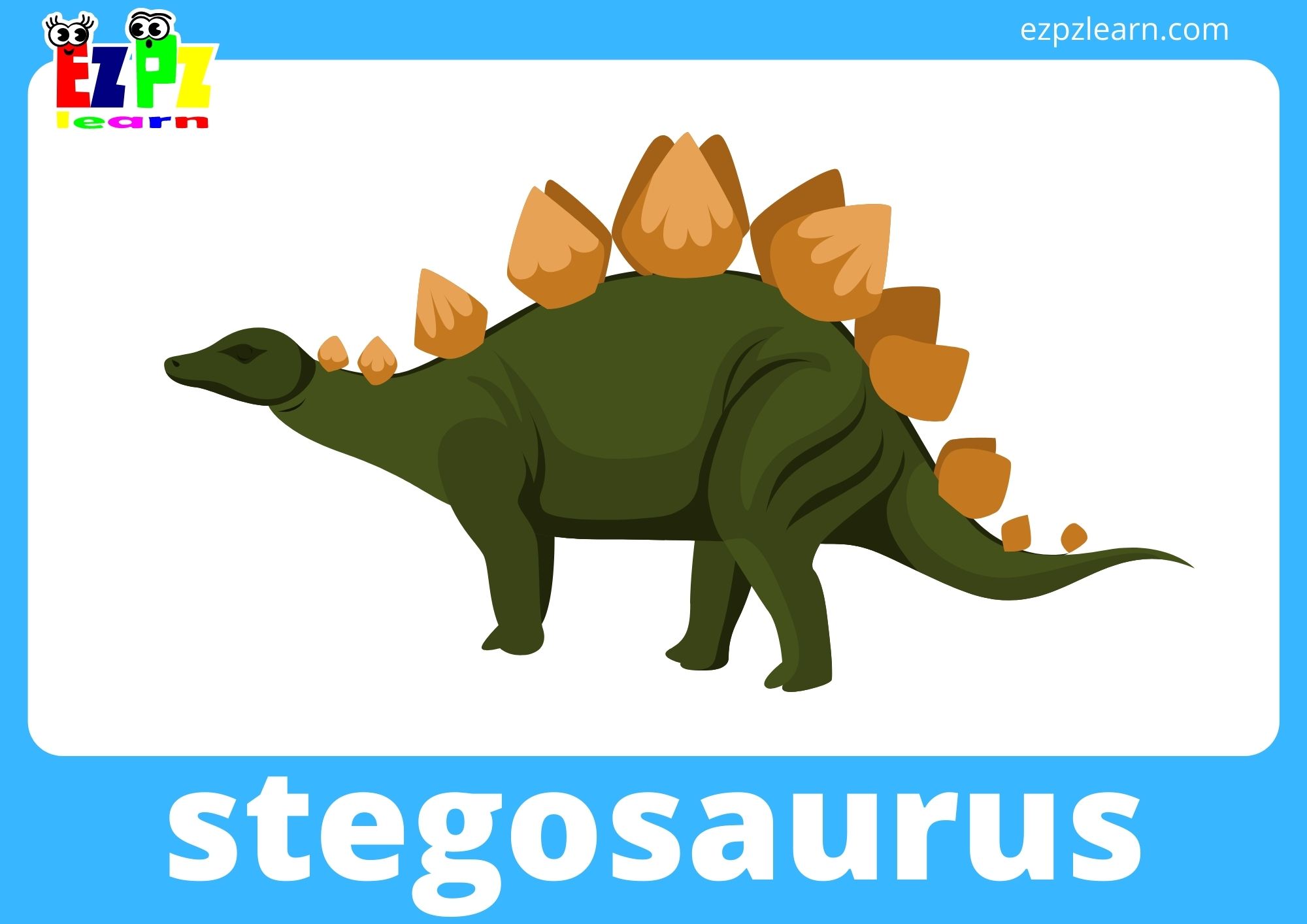Dinosaur Flashcards With Words View Online or Free PDF Download ...