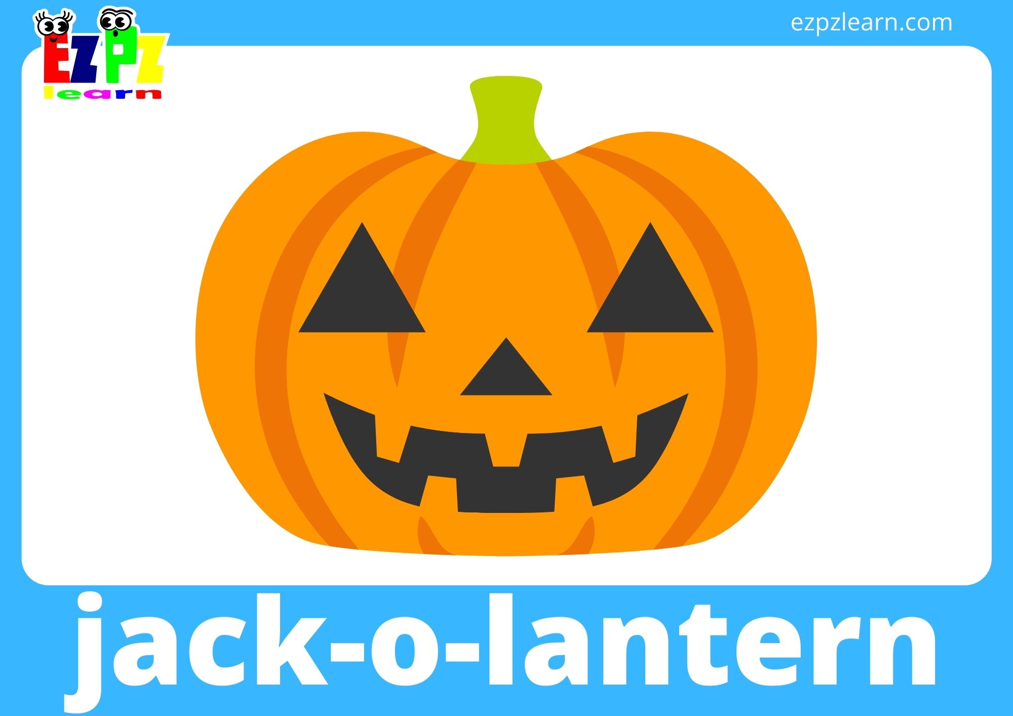 Halloween Flashcards With Words View Online or Free PDF Download ...