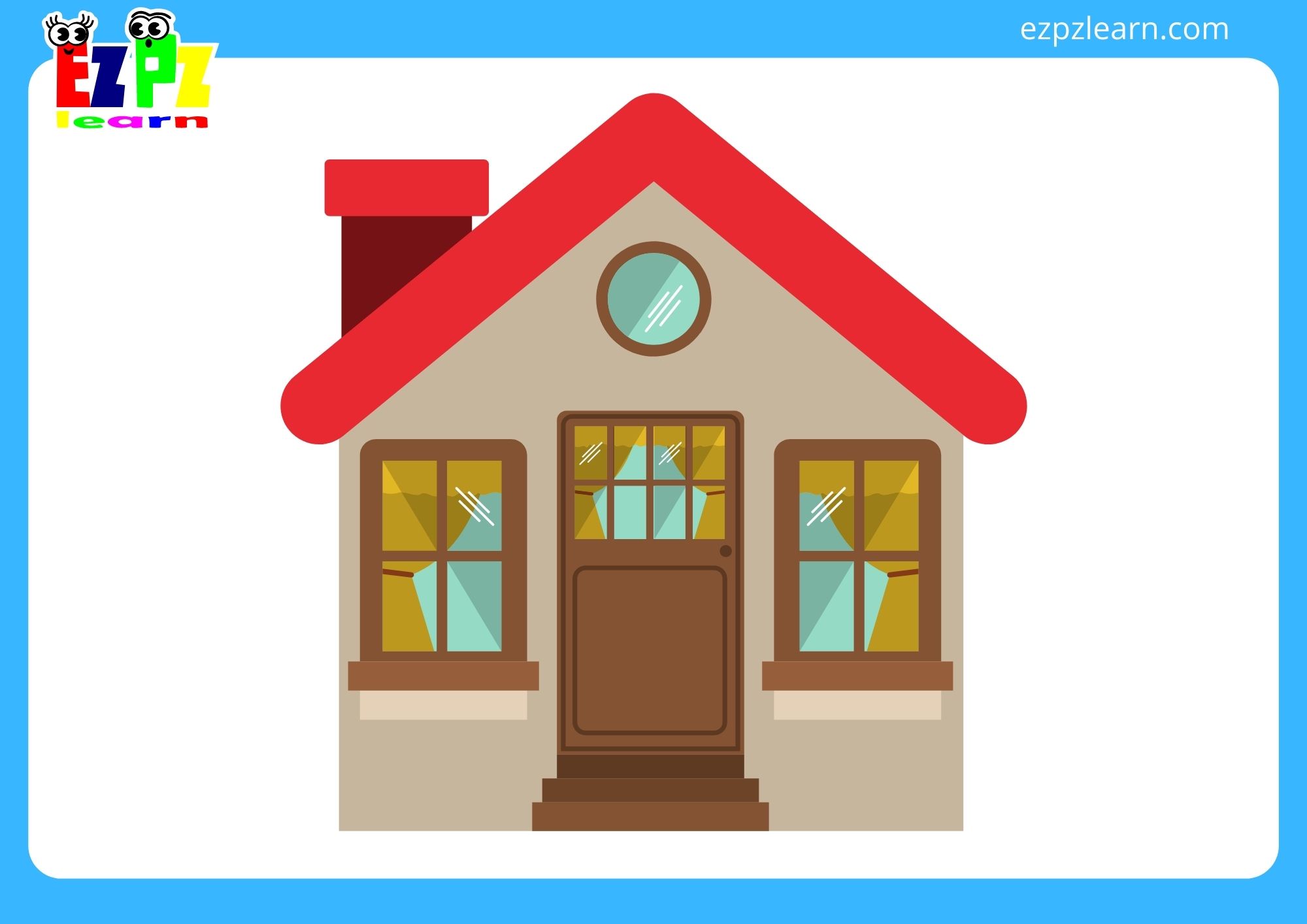 House Rooms Flashcards View Online or Download PDF - Ezpzlearn.com