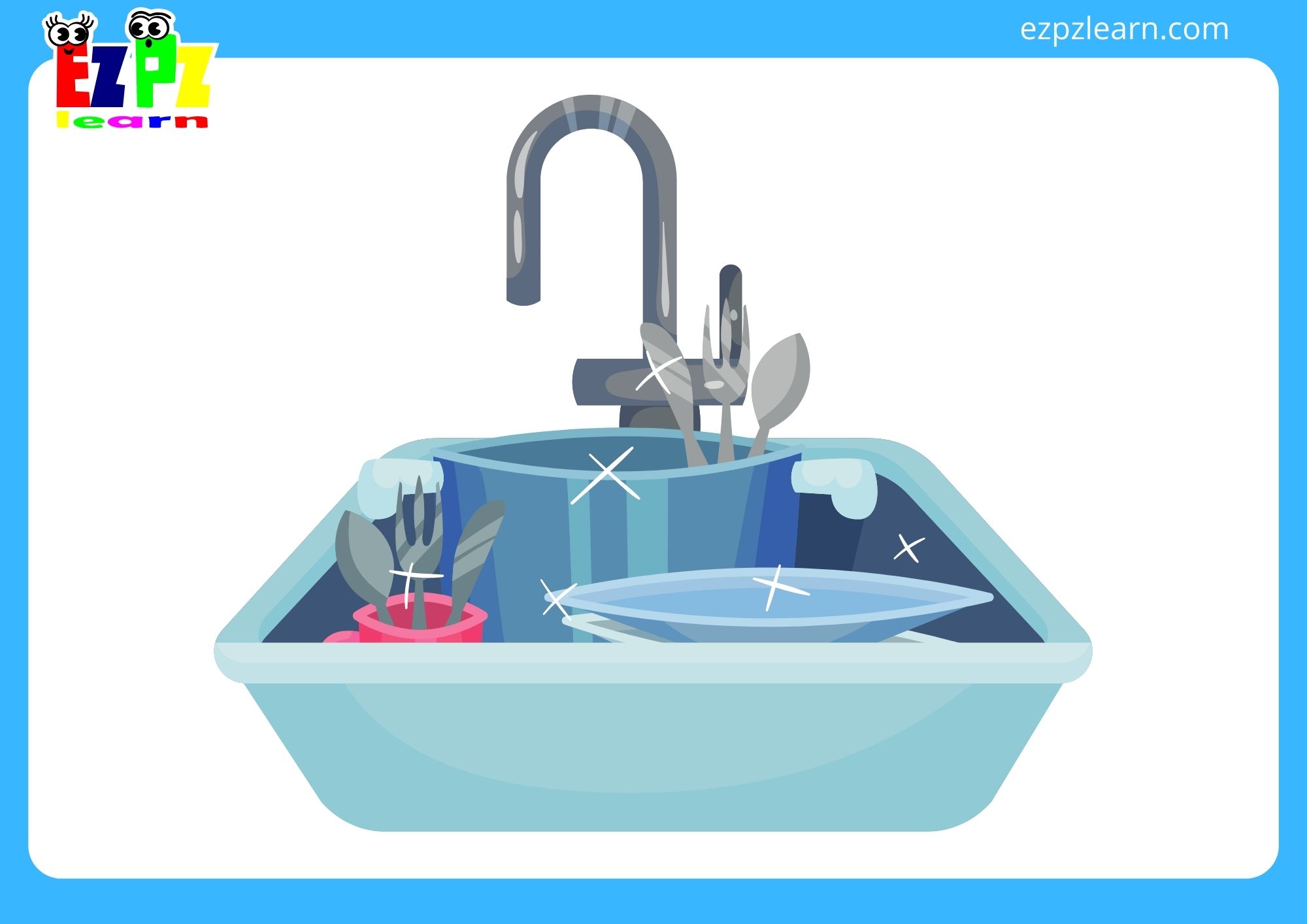 Kitchen set 1 Flashcards Free Printable PDF Download - Ezpzlearn.com