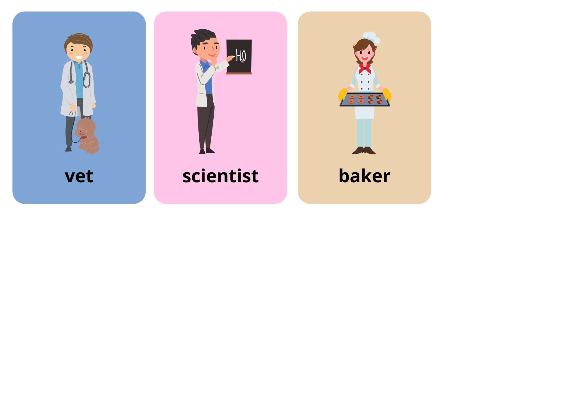 Jobs Flashcards View Online or Free Download PDF - Ezpzlearn.com