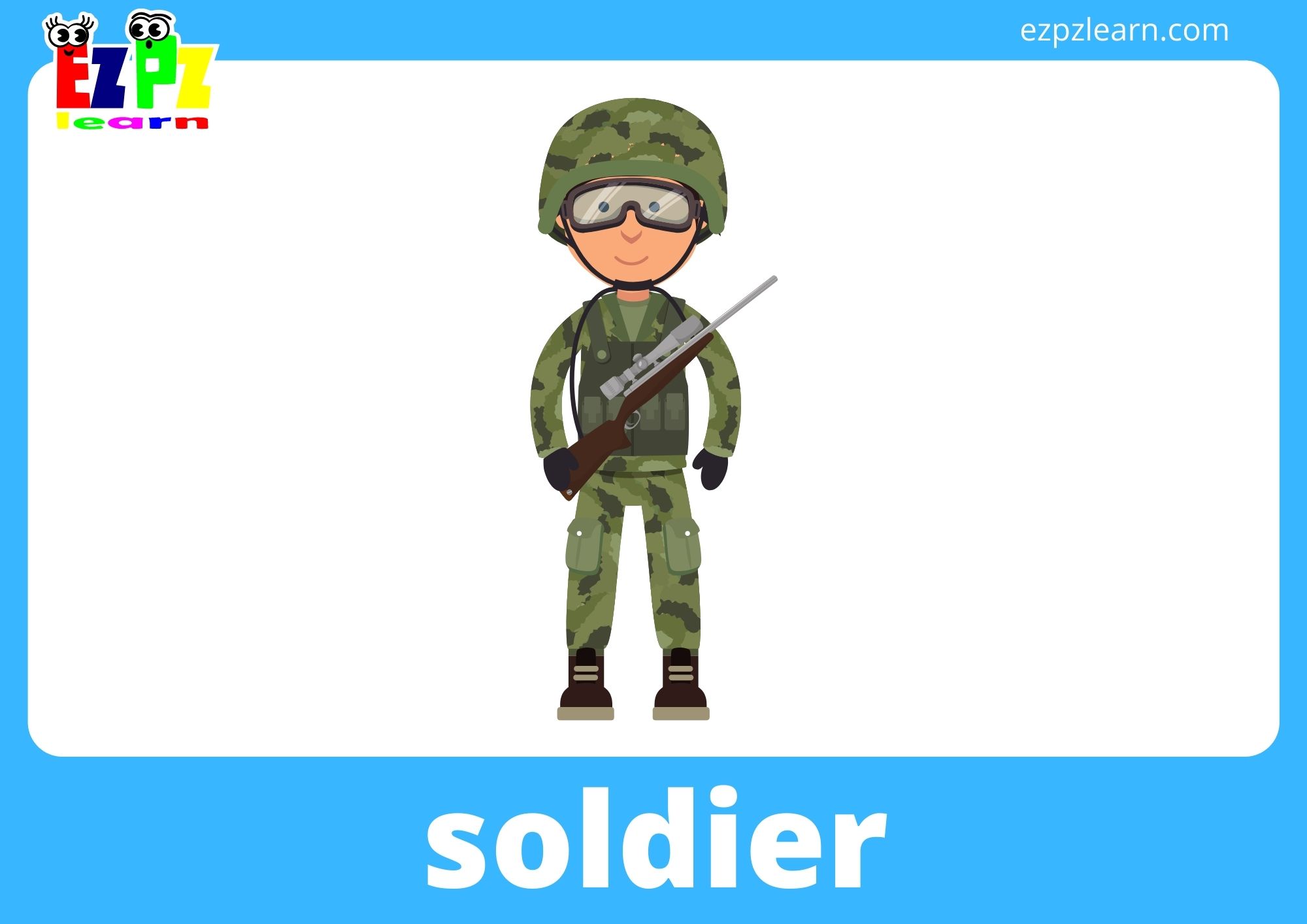 Jobs Flashcards With Words View Online or Free PDF Download - Ezpzlearn.com