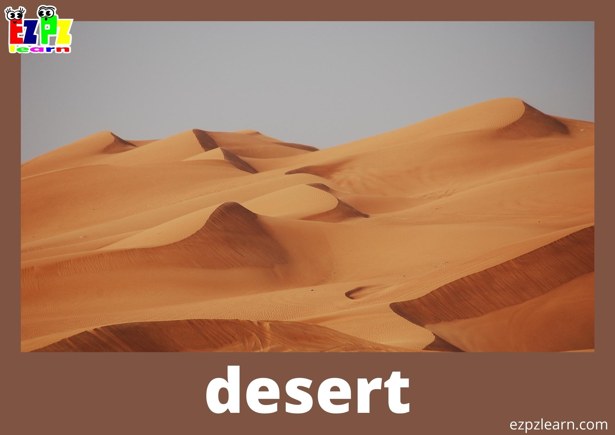 Land and Water Forms Photo Flashcards - Ezpzlearn.com