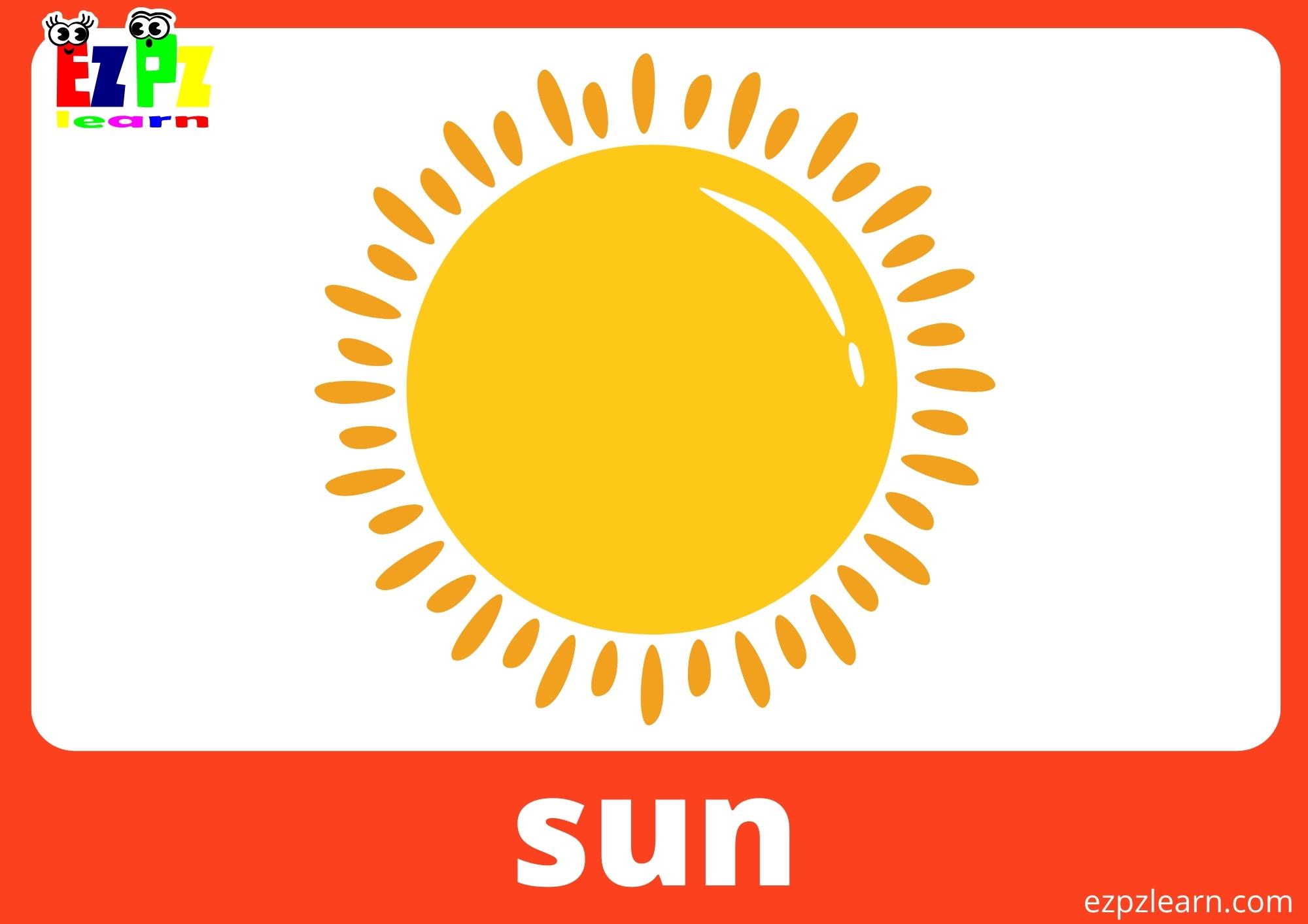 Summer and Beach Flashcards. Free PDF Download - Ezpzlearn.com