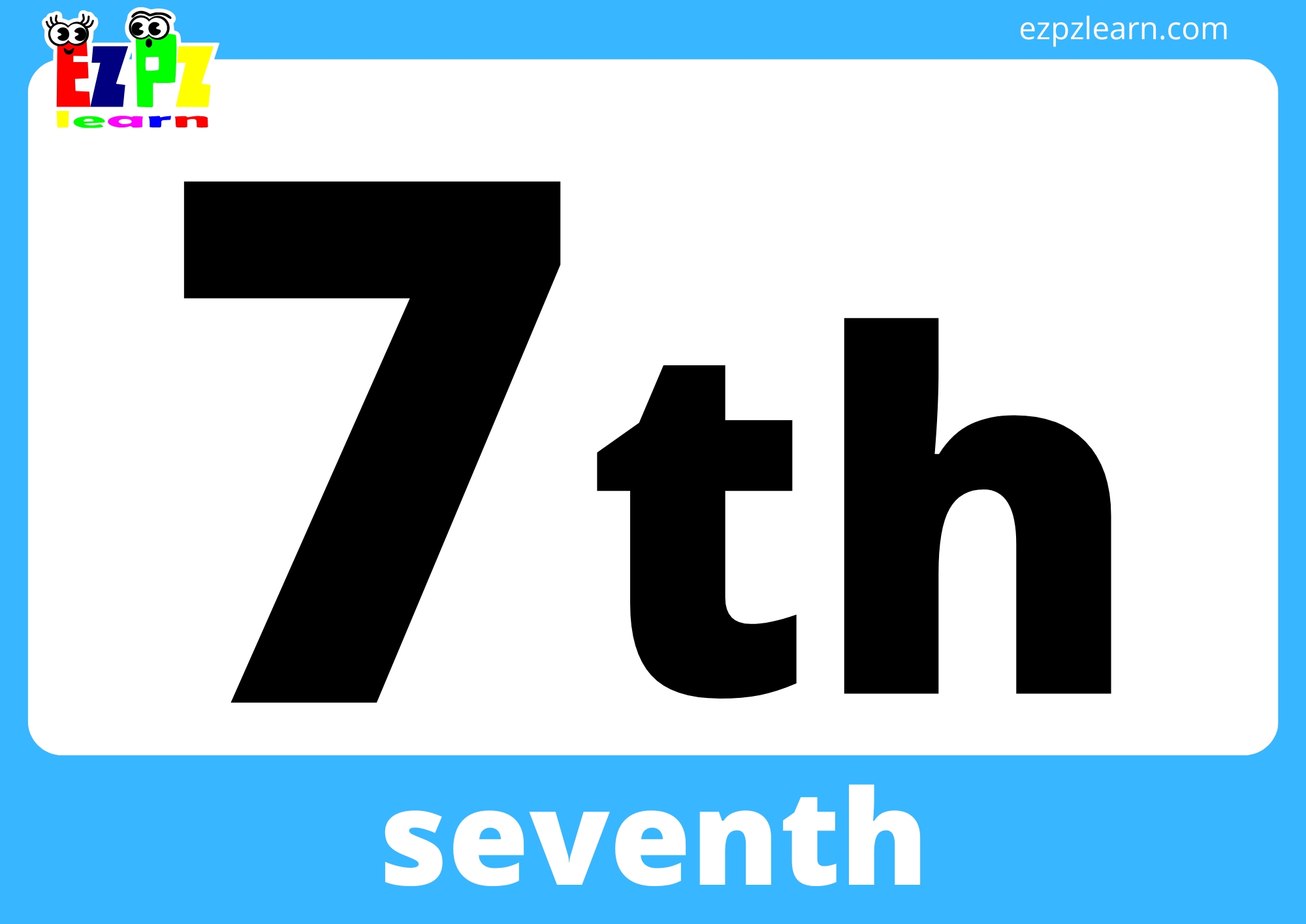 Ordinal Numbers Flashcards - Ezpzlearn.com