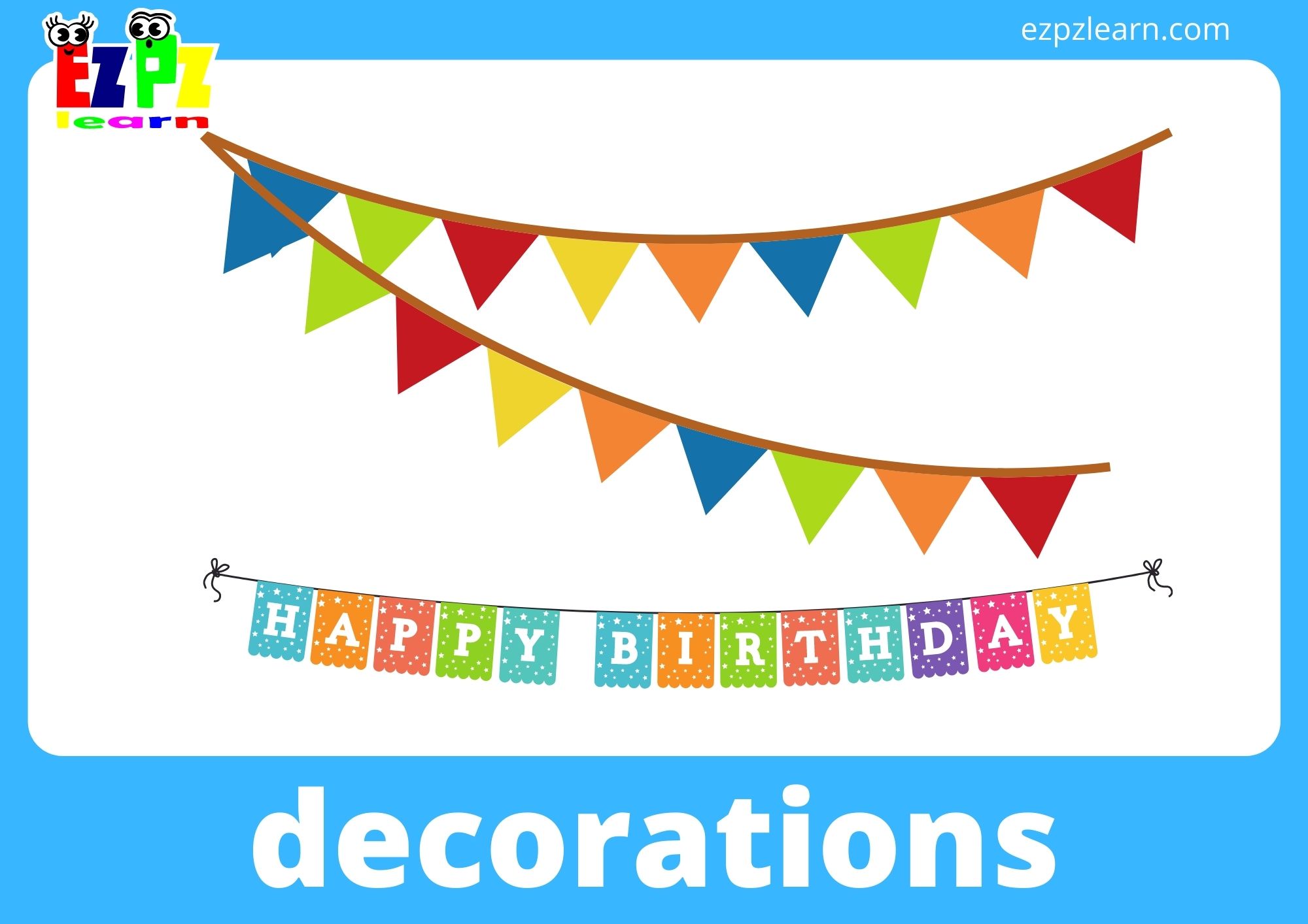Party Flashcards With Words View Online or Free PDF Download ...