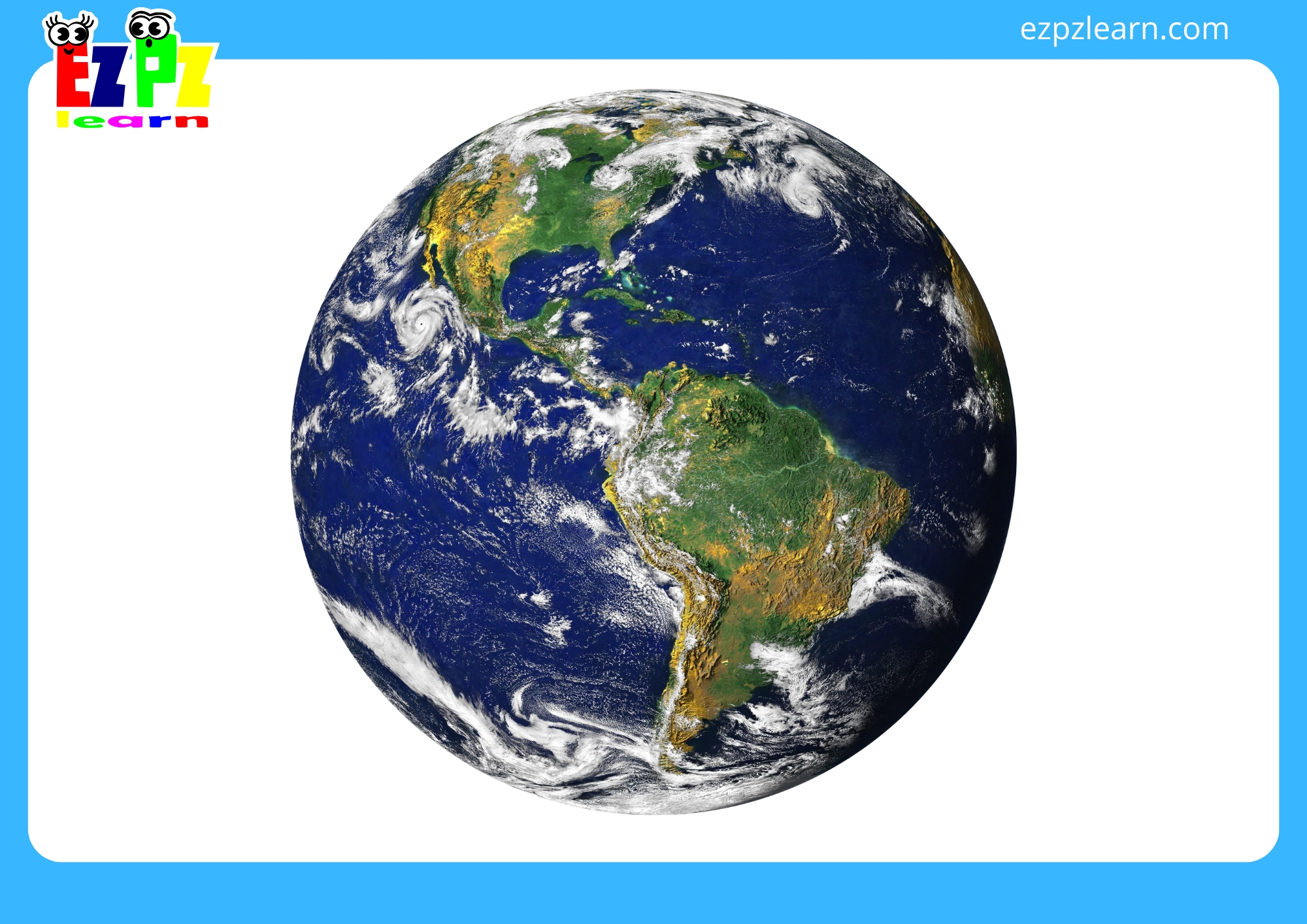 Solar System Flashcards No Words - Ezpzlearn.com