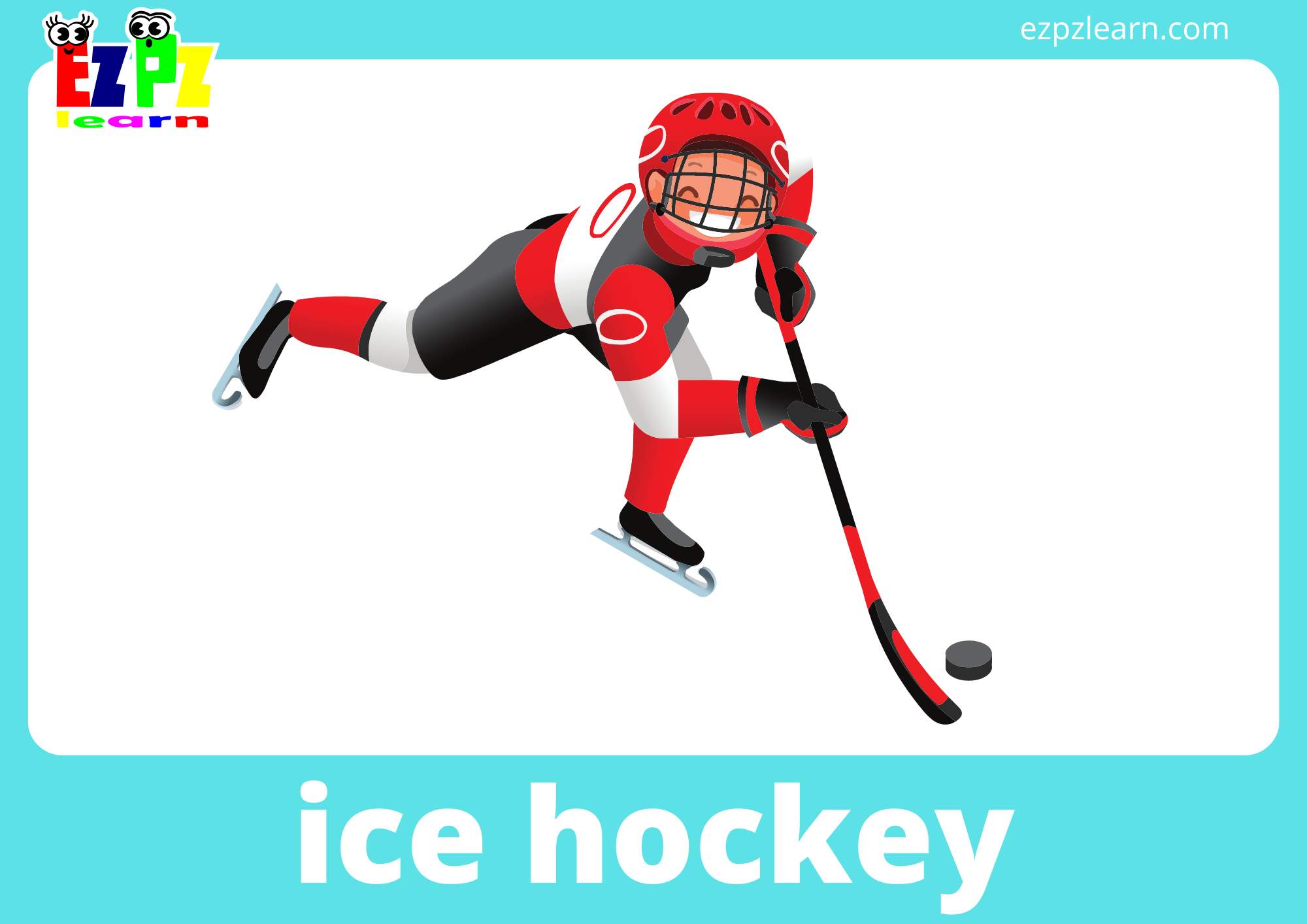 Winter Sports Flashcards View online or Download PDF - Ezpzlearn.com