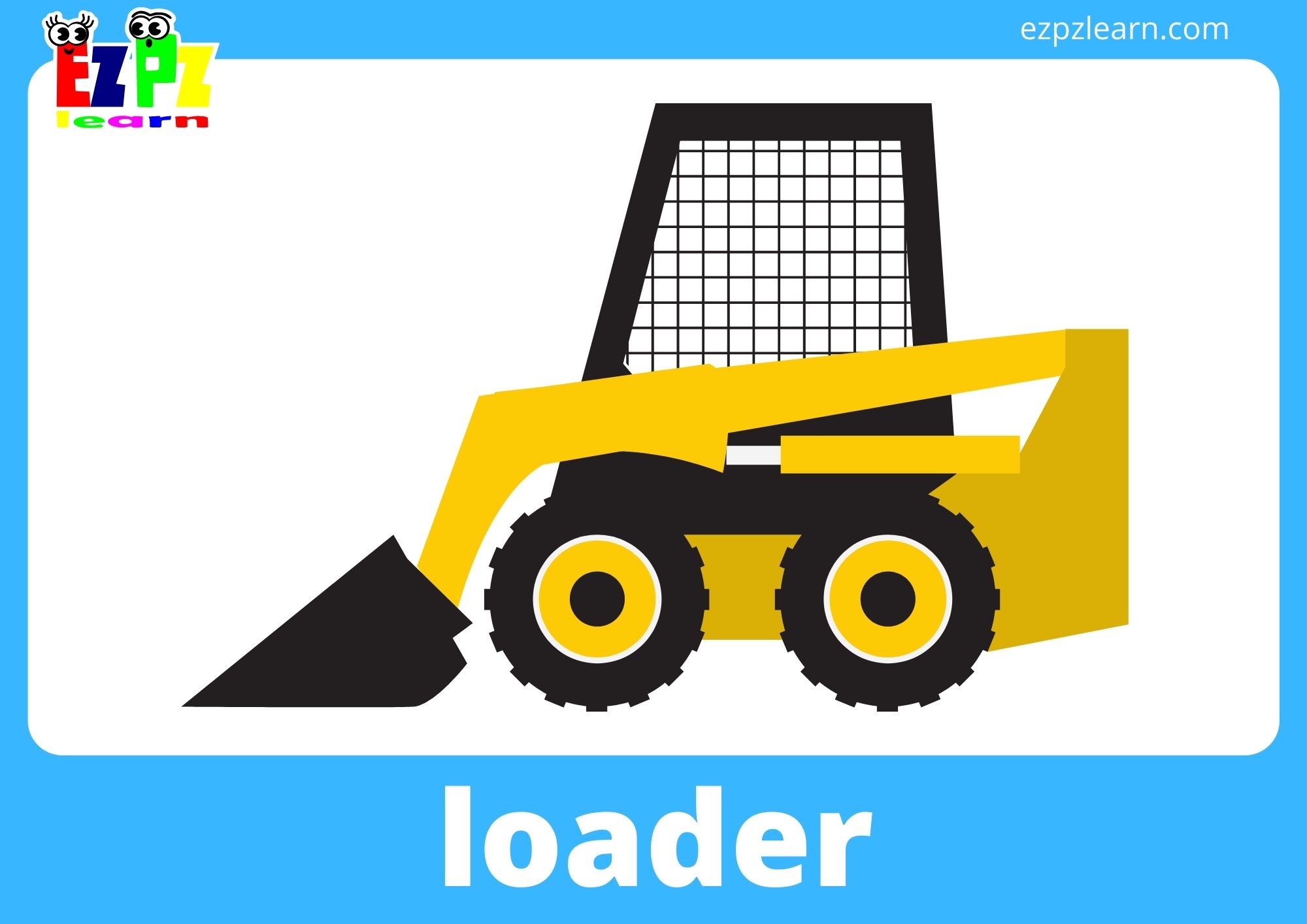 Construction Equipment Transport Flashcards With Words ONLINE ...