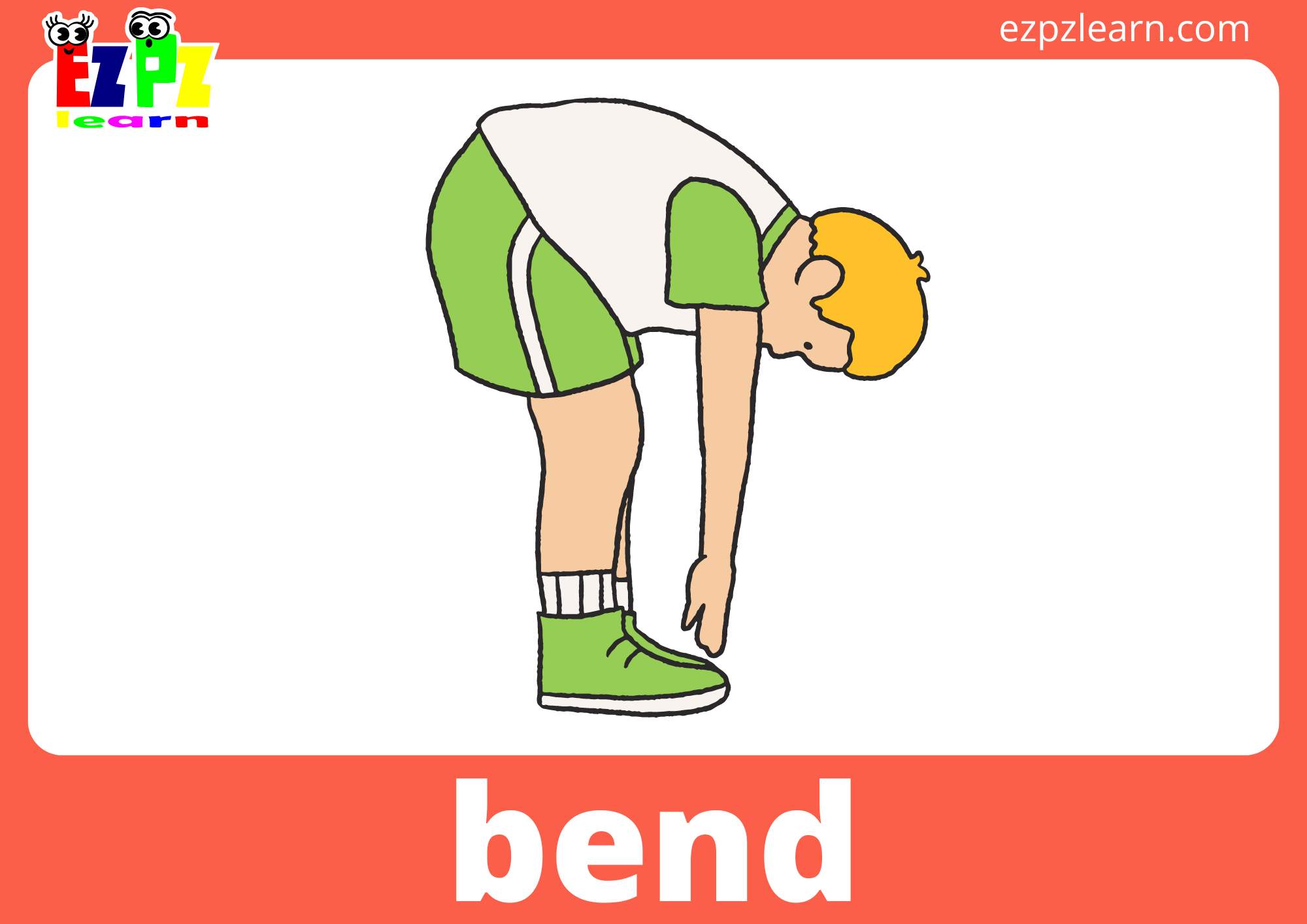 Verbs of Body Motion View Online or PDF Download - Ezpzlearn.com