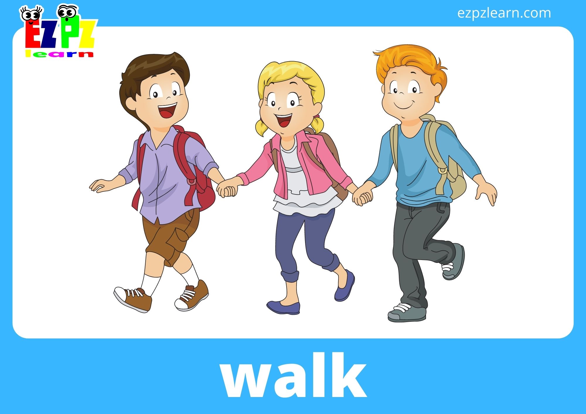 Action Verbs Flashcards With Words View Online or Free PDF Download ...