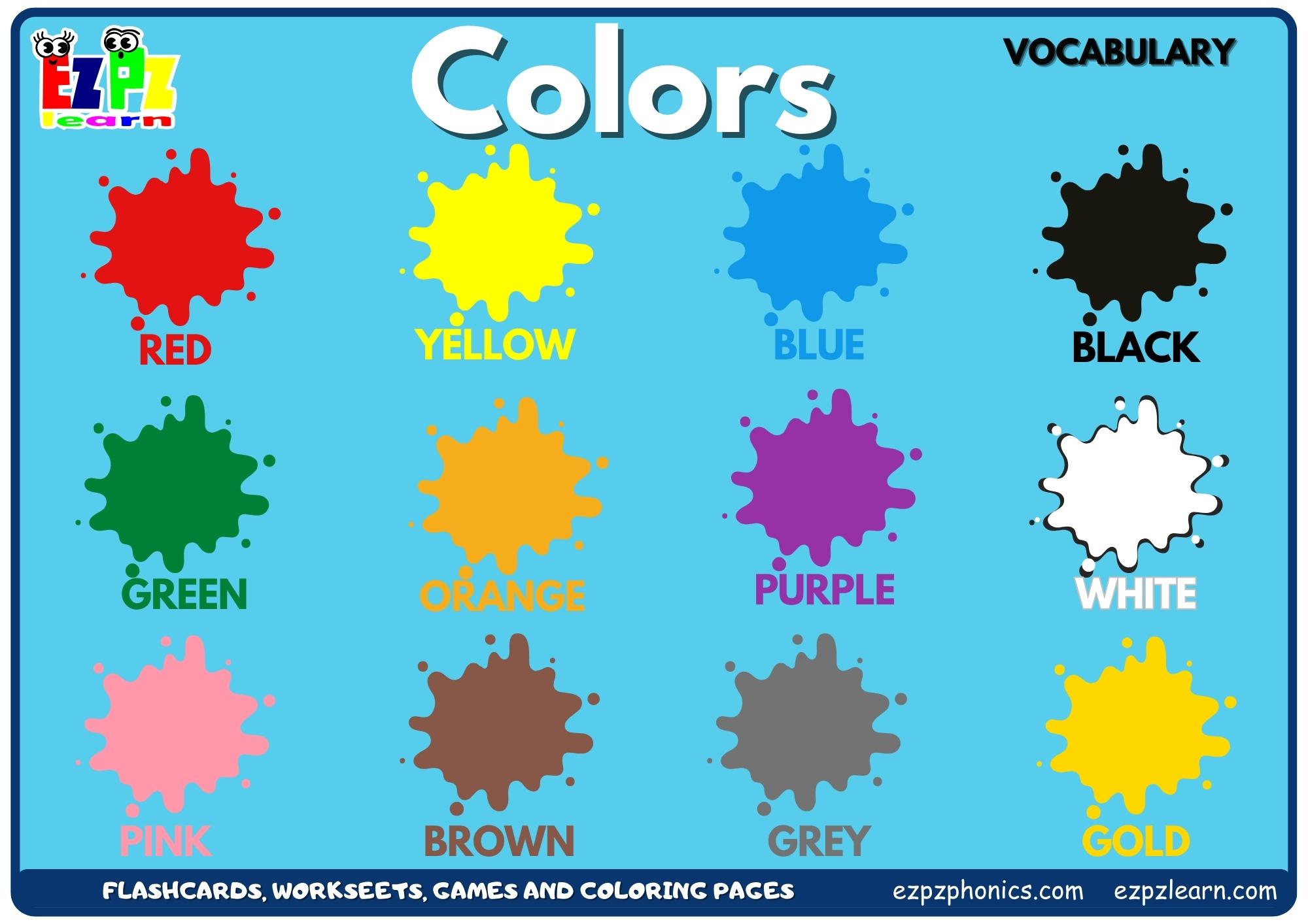 Colors - Ezpzlearn.com