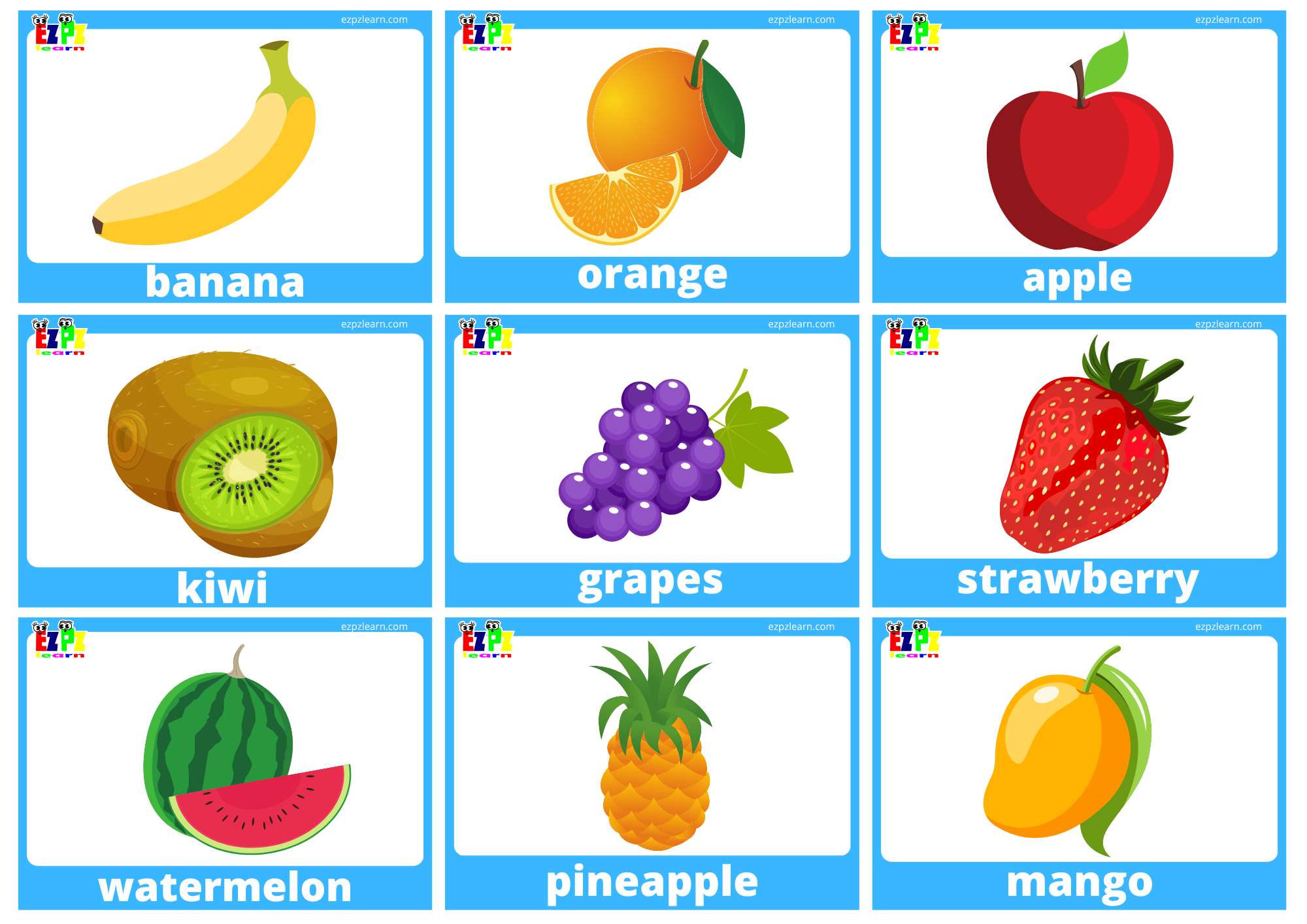 Fruit - Ezpzlearn.com