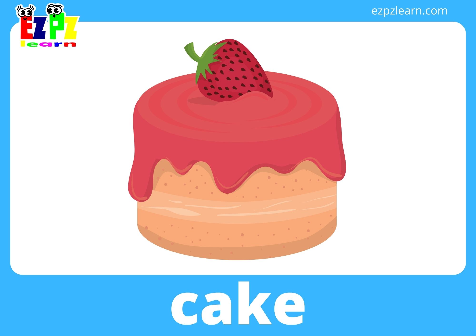 Snacks & Desserts Flashcards With Words use online or free PDF download ...