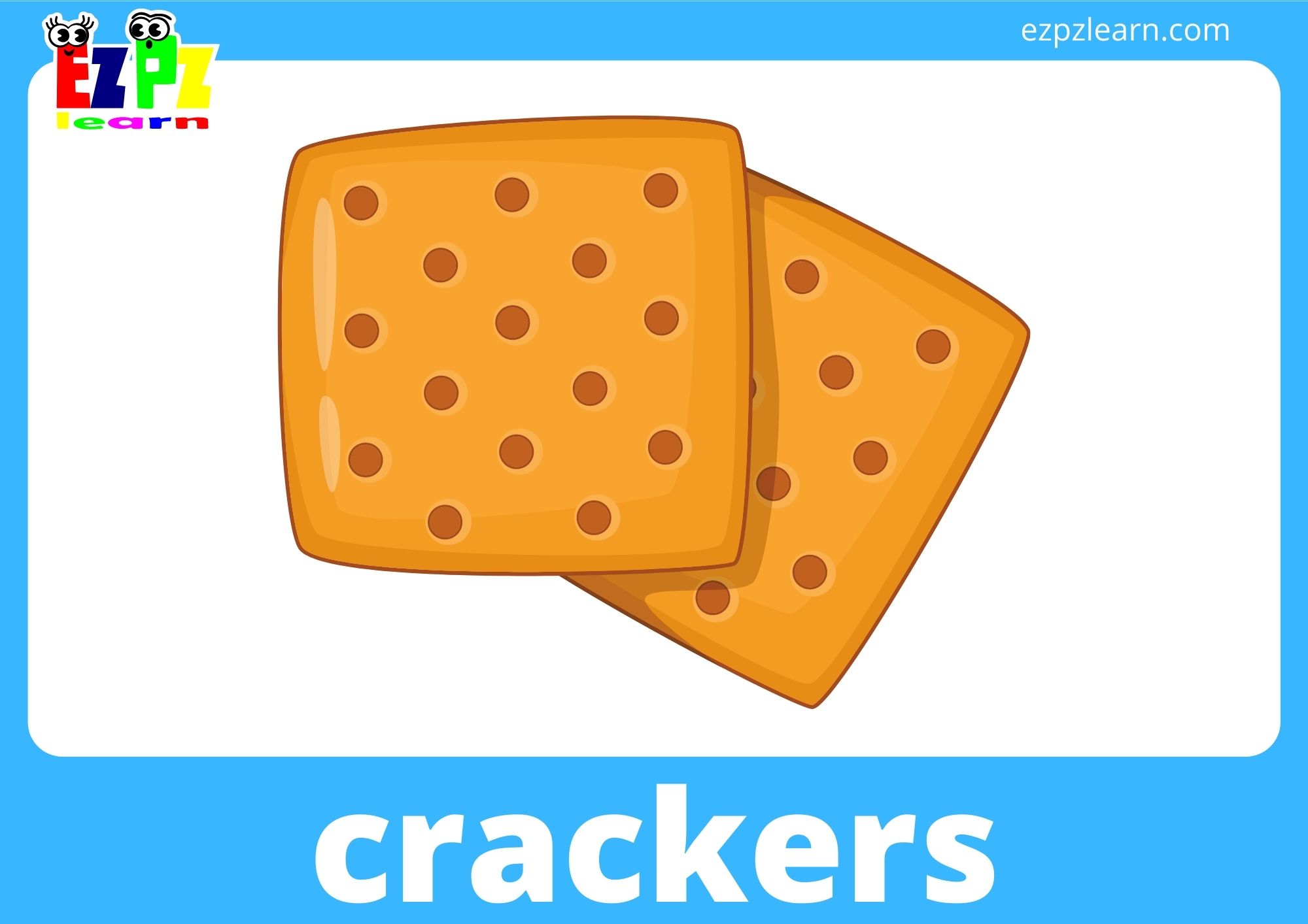 Snacks & Desserts Flashcards With Words use online or free PDF download ...