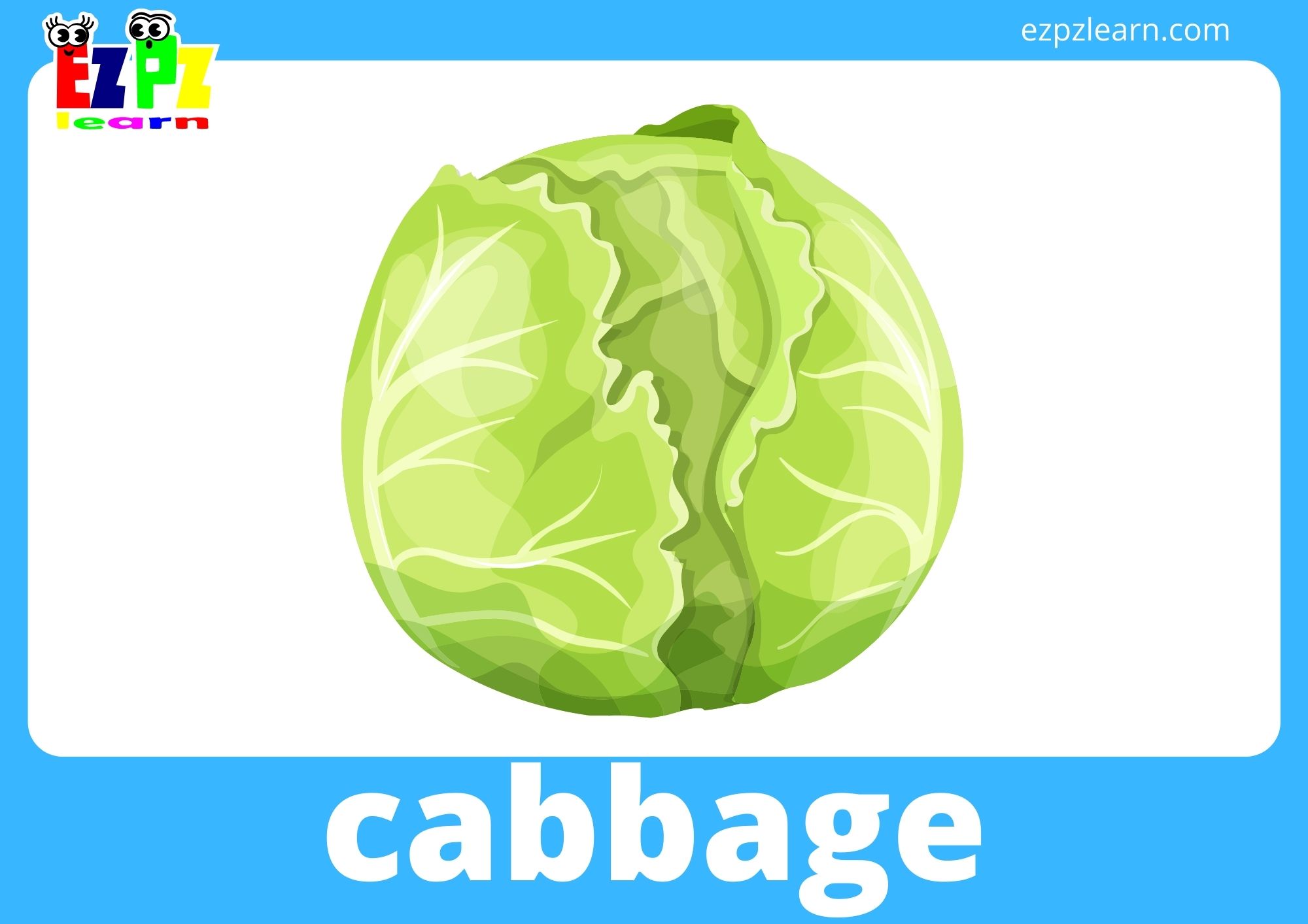 Vegetables Flashcards With Words use online or free PDF download ...